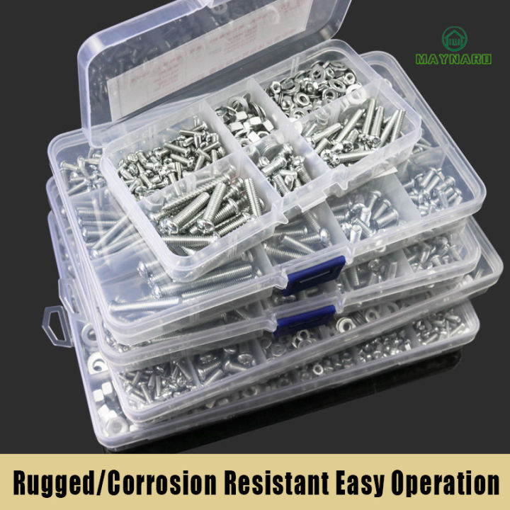 Screws Set With Storage Box Stainless Steel Hex Socket Head Cap Screw ...