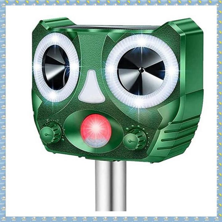 (ZTXK) Ultrasonic Animal Repeller Drive Device Strobe Light Voice Bird ...