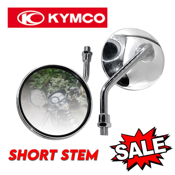 Kymco DT X360 300 | Round Circle Side Mirror Chrome Short Stem (BILOG ...