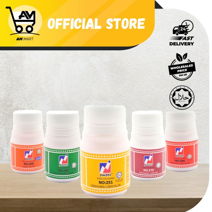 🌙RAYA SALE Nazri Serbuk Pewarna Makanan | Food Colouring #15g (HALAL ...