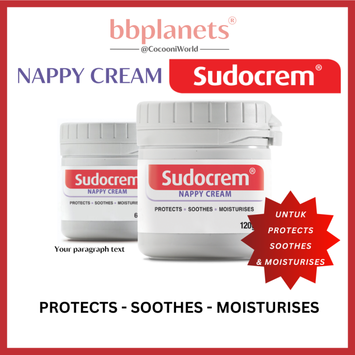 Sudocrem® Nappy Cream for Rashes 60g/125g Soothes Protect & Moisturises ...