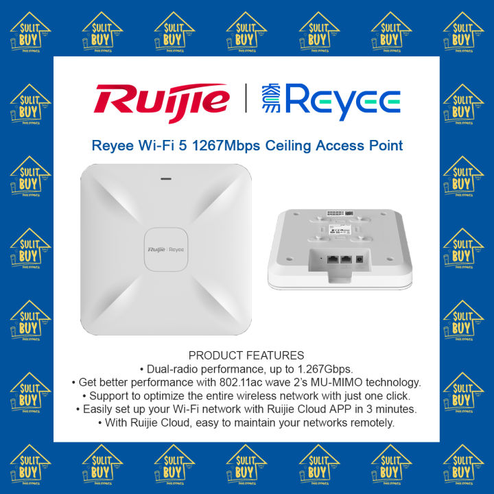 Reyee Wifi 5 1267Mbps Ceiling Access Point | Lazada PH