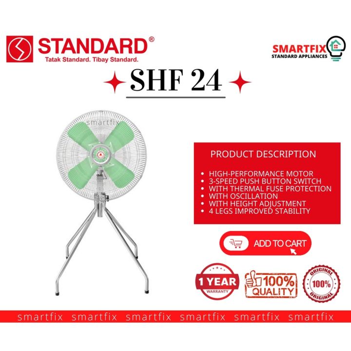 Standard Industrial Stand Fan SHF 24 | Lazada PH