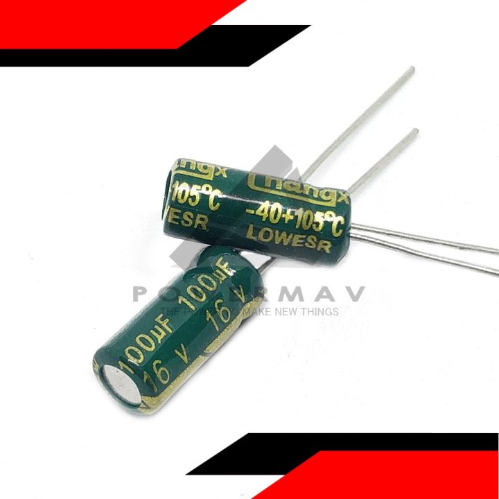 2pcs original 100uf 16v capacitor New Aluminum Electrolytic Capacitors ...