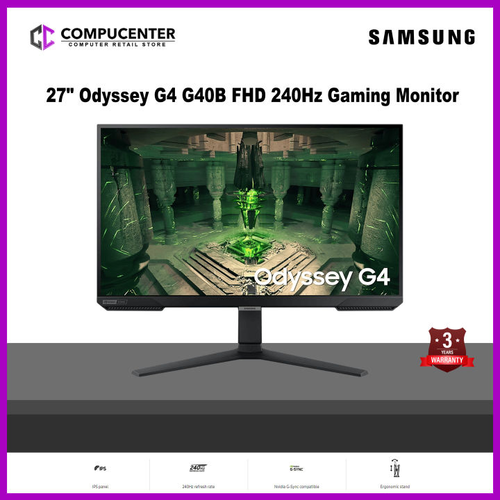 Samsung Monitor LS27BG400EEXXP 27" Odyssey G4 G40B | 240Hz Gaming ...