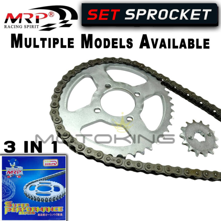 M King⭐ MRP one Set Chain Sprocket Front and rear Universal For XRM ...