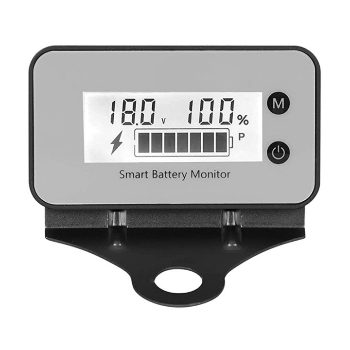7-100V Smart Battery Monitor with Bracket, Digital Battery Capacity ...
