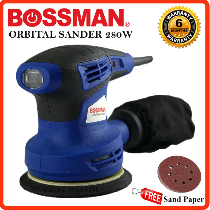 BOSSMAN BOS5032 Orbital Sander 280w foc sanding paper & dust collection ...