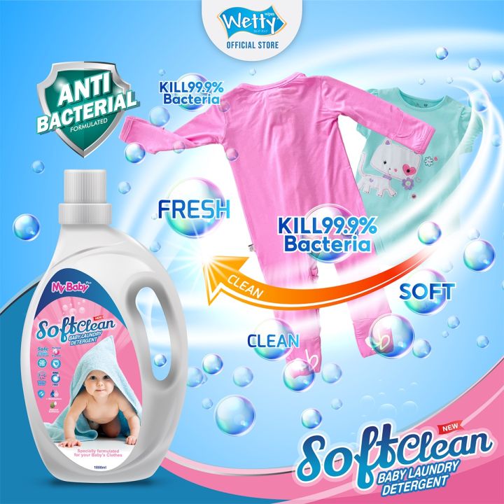 Antibacterial Baby Detergent With Softener (2.0L) Liquid Detergent ...