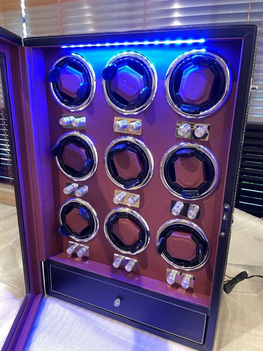 Roll_n_Rotate PU Leather Automatic winding watch shaker watch display ...