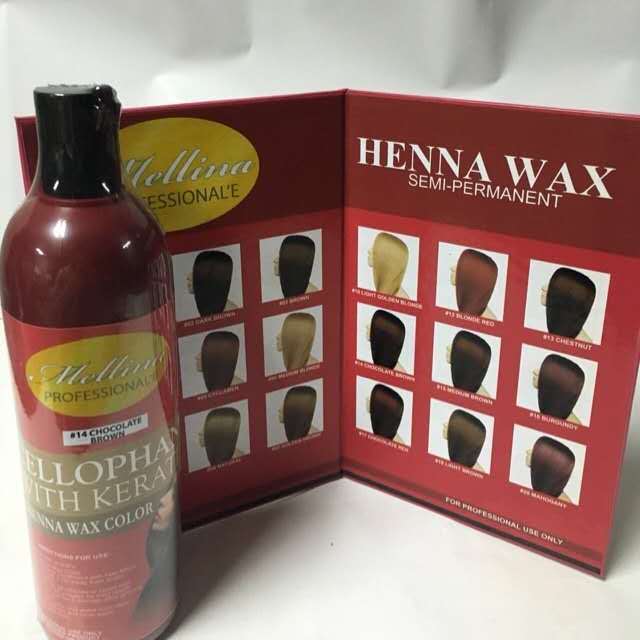 MELLINA PROFESSIONALE CELLOPHANE WITH KERATIN HENNA WAX COLOR 500ML ...