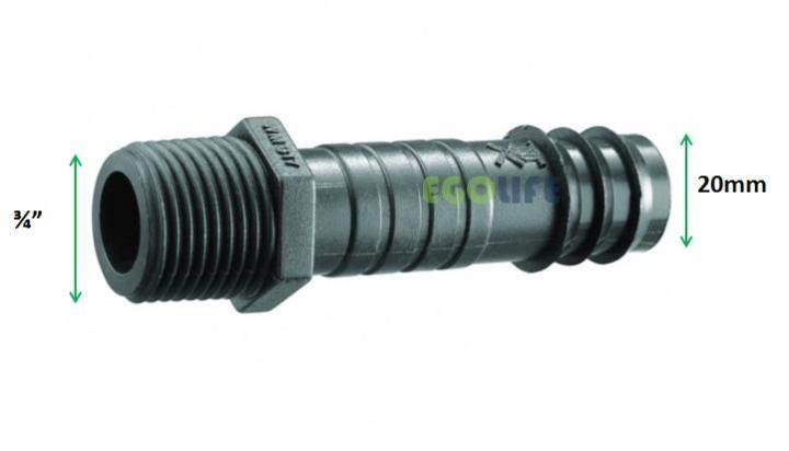 [10pieces] WM326 Male Threaded Director 20mm x 3/4inch Poly pipe LDPE Fitting | Lazada