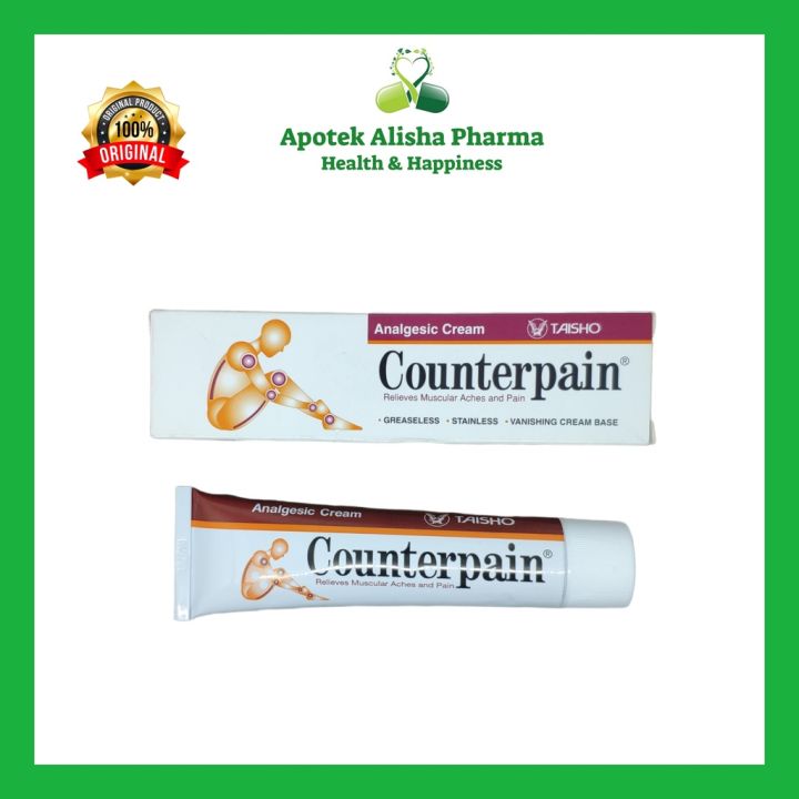 Counterpain Analgesic Cream 120gr 60gr 30gr 15gr 5gr Krim Pereda Nyeri ...