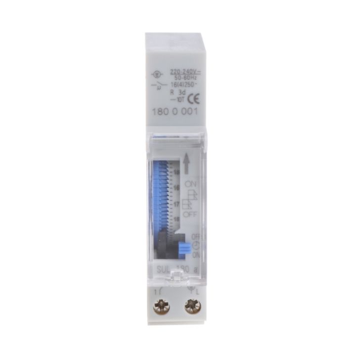 15 Minutes Mechanical Timer Switch 24 Hours Programmable Din Rail Timer ...