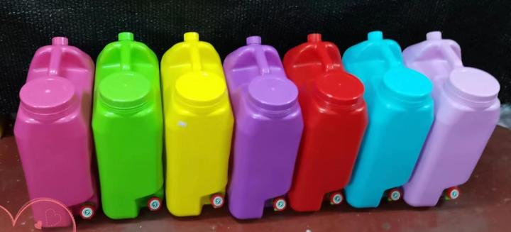 5Gallon Slim Jug Water Container Colorful (Blue Green Orange Pink ...