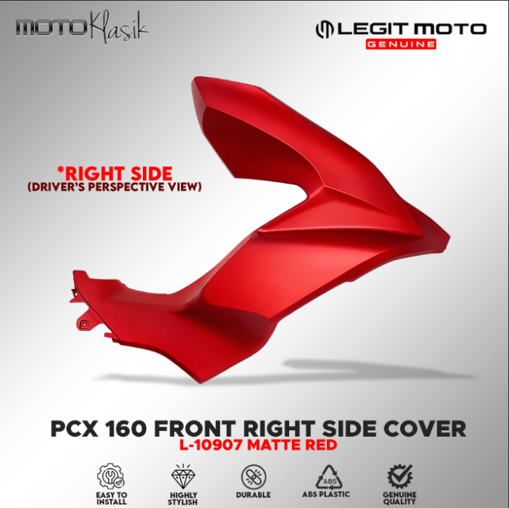 LEGITMOTO GENUINE HONDA PCX 160 FRONT SIDE COVER LEFT / RIGHT MATTE ...