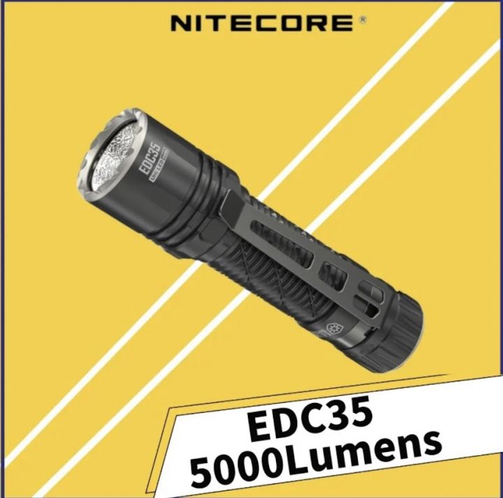 ใหม่ NITECORE EDC35 USB-C ชาร์จ 5000 Lumens ไฟฉาย LED UHi 40 LED Bubble ...