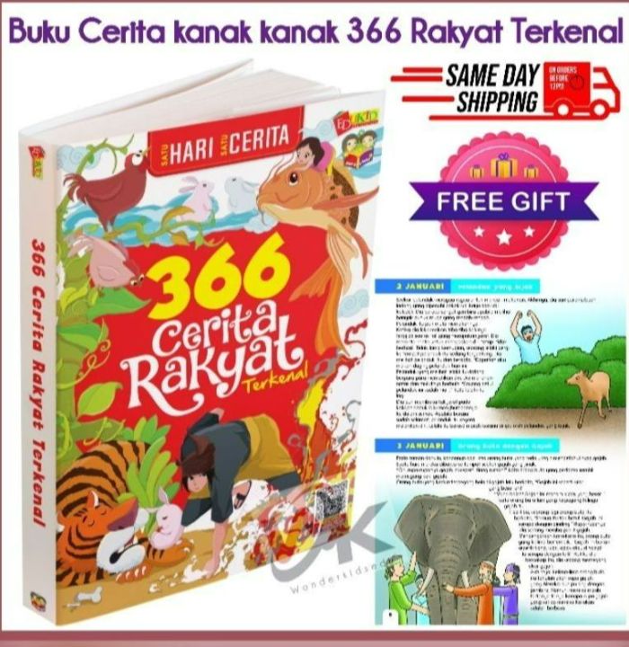Buku Cerita Kanak Kanak 366 Cerita Rakyat Terkenal | Buku Cerita Melayu | Cerita Moral | Buku ...