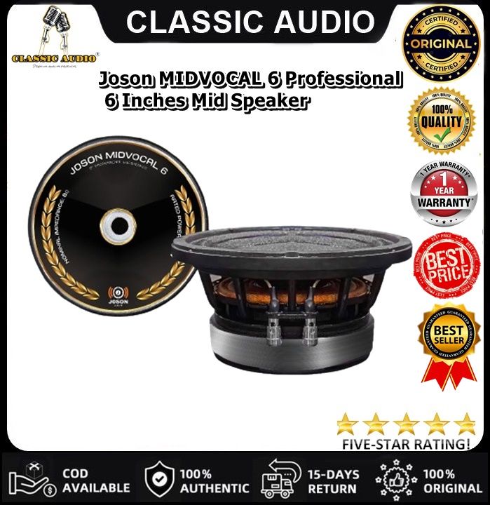 Joson MIDVOCAL 6 Professional 6 Inches Mid Speaker new upgraded by ...