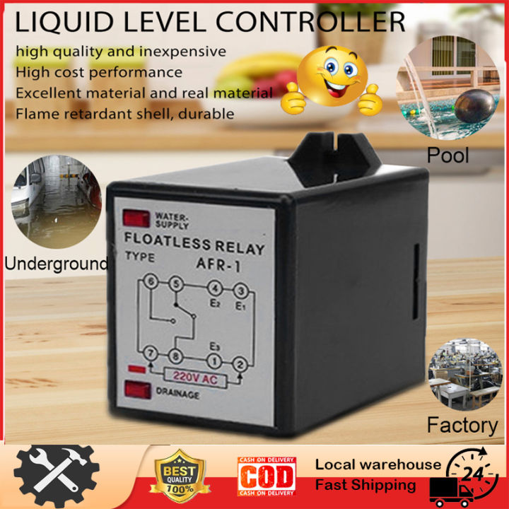 ⭐️【COD+Local Warehouse】⭐AC 220V Relays Floatless Level Switch Sensor ...