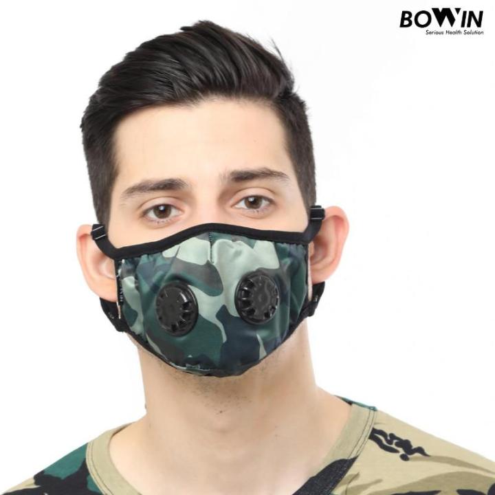 Bowin Masker Bomber - 2x Anti Bakteri & Percikan (Masker Kain 4 Lapis ...