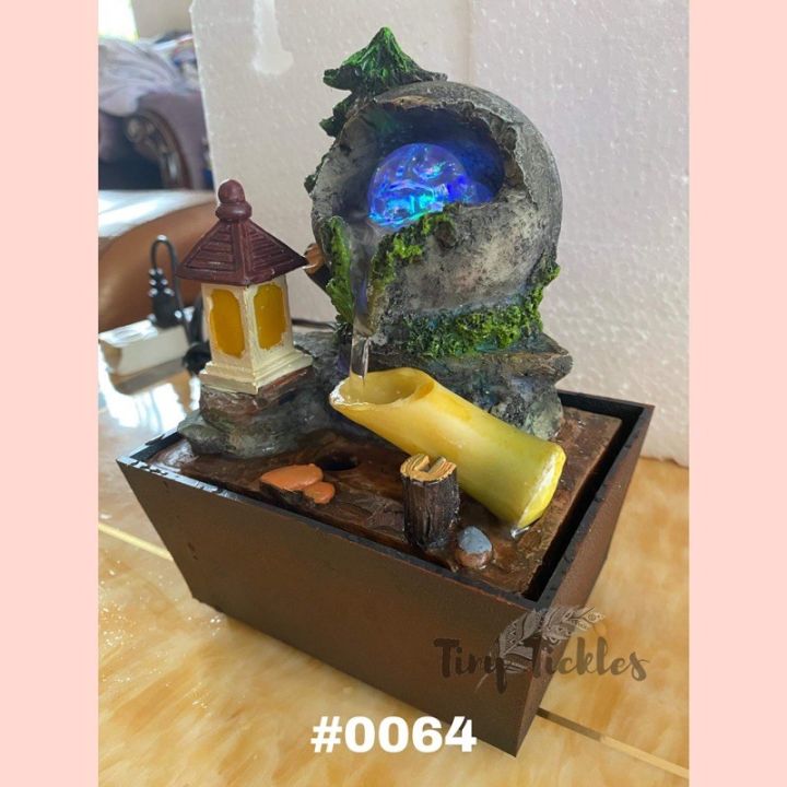 Desktop Waterfall Fountain Rockery Humidifier with Ball | Lazada PH