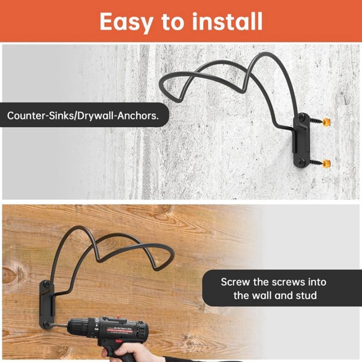 LA3P】-2 PCS Wall Mounted Helmet Rack Helmet Holder Hook ...