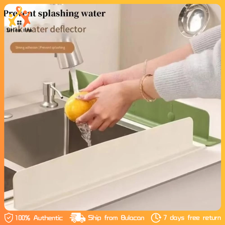Silicone Sink Splash Guard Without Suction Cup Sink Baffle Guard Baffle ...