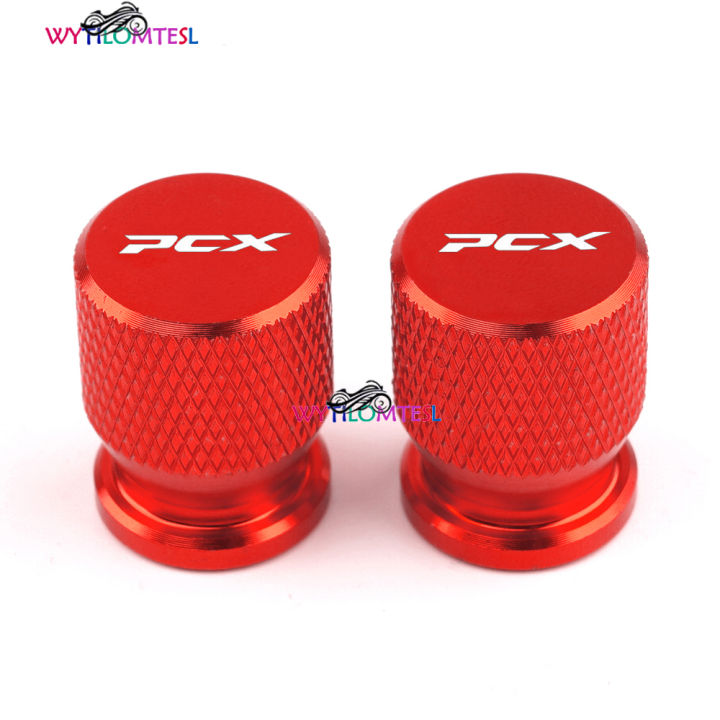 For HONDA PCX125 PCX150 PCX160 PCX 125 150 160 CNC Aluminum Motorcycle Wheel Tire Valve caps ...