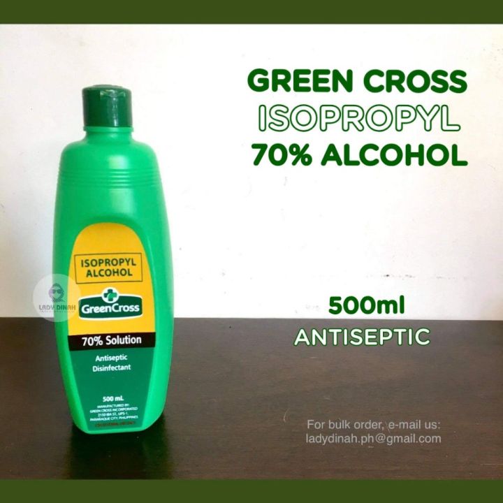 Green Cross 500ml Isopropyl Alcohol (Yellow label) | Lazada PH