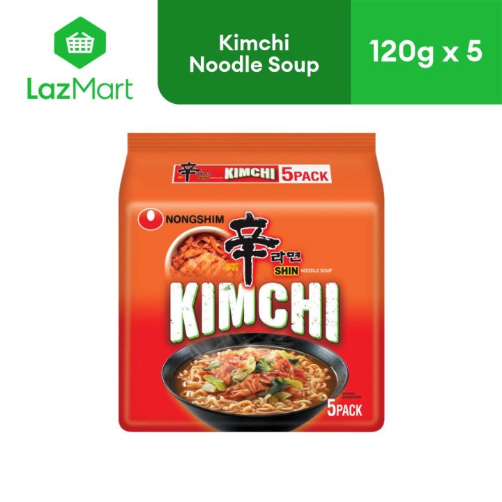 Nongshim Shin Ramyun Kimchi Multipack 120g x 5 | Lazada PH