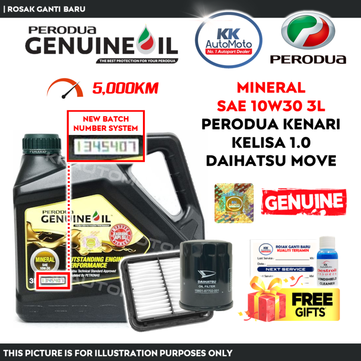 [BARU] Perodua Kenari Kelisa 1.0 Minyak Hitam 3L + 87702 + A-9400 OSK ...