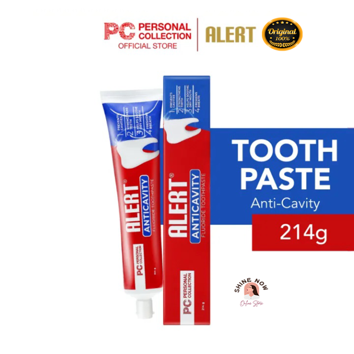 PC Alert Anticavity Fluoride Toothpaste, Strengthen Teeth, Oral Care ...
