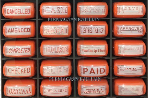 AE Flash Ready Made Stamp/Chop (PAID/DATE/SIGN) Self Ink | Lazada