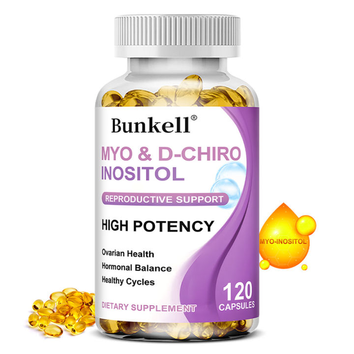 Bunkell D-Chiro Inositol Capsules, Supports Hormone Balance and Ovarian ...