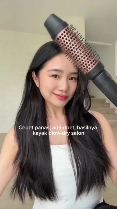 catok thermal brush hot brush iron 2 in 1 sisir blow rambut 85w low ...