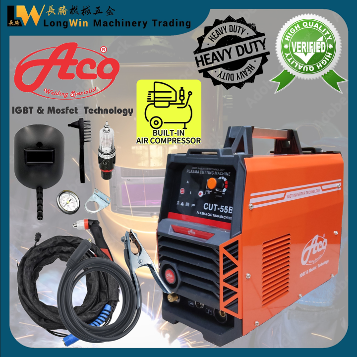 ACO CUT-55B Heavy Duty Plasma Cutter Welding Machine Inverter Built-In ...