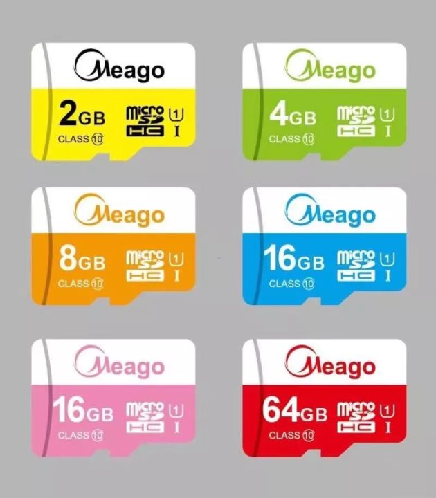 เมม เมมโมรี่การ์ด Meago Micro SD Card / Micro SDHC Card 2 GB / Class 10 ...