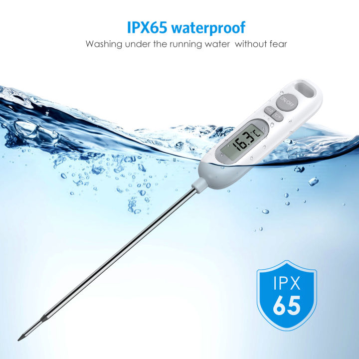 Digital thermometer, water temperature thermometer IPX65 waterproof ...