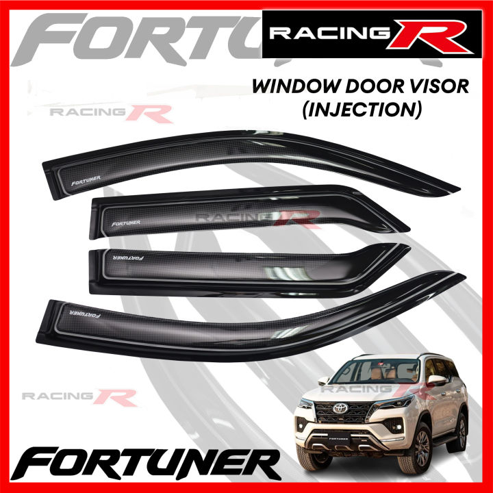 Fortuner 2016 to 2022 INJECTION Window Door Visor Black Net 2017 2018 ...
