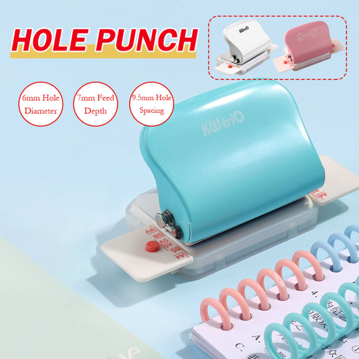 6 Hole Notebook Puncher Metal for Paper A4 A5 B5 Scrapbook Staplers ...