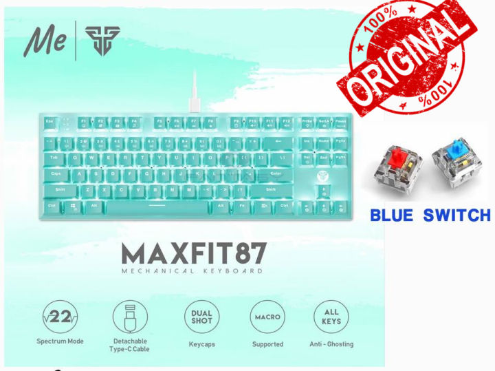 ORIGINAL Fantech MK856 MAXFIT87 Customizable Full Size Programmable ...