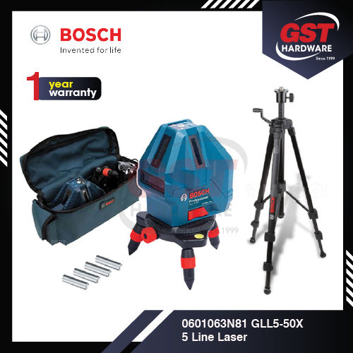 Bosch Line Laser Level GLL5-50X Professional c/w Tripod Laser ...