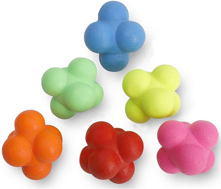 Seedopia Sport Reaction Balls Rubber Reaction Bounce Balls for Hand-Eye ...