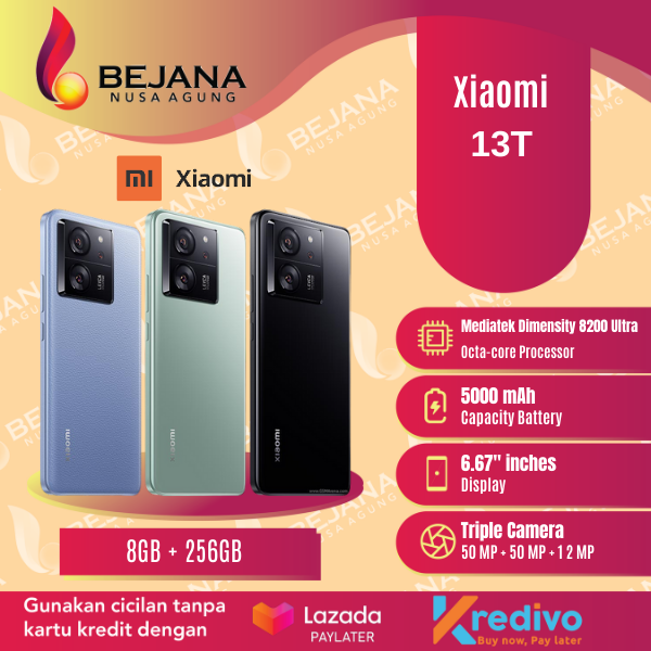 Xiaomi 13T Smartphone ( Ram 8GB + Rom 256GB ) Garansi Resmi | Lazada Indonesia