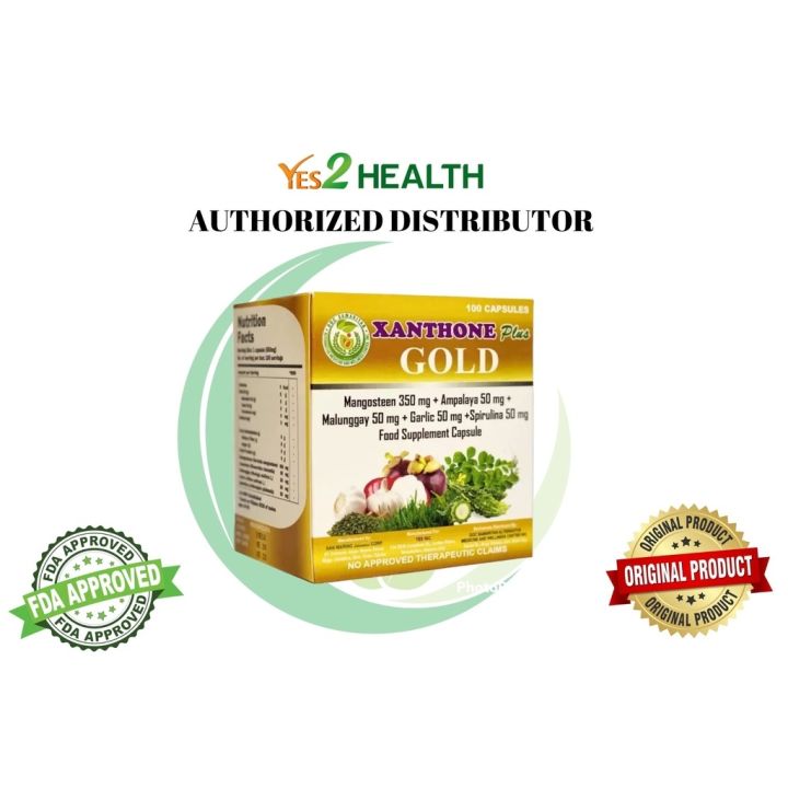 Xanthone Plus Gold Food Supplement Capsule (10 Capsules) | Lazada PH