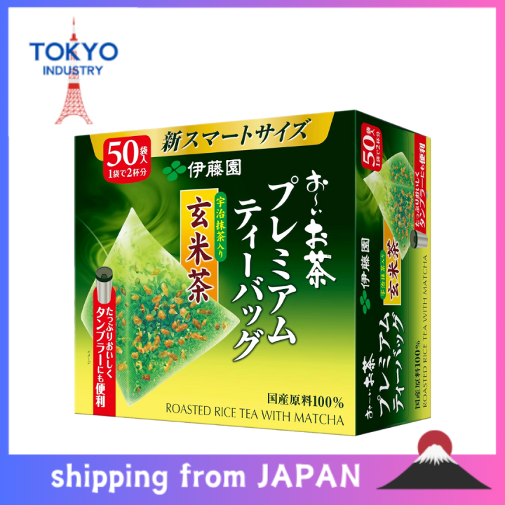 ITO EN Oi Ocha Premium tea bags Roasted rice tea with Uji matcha 2.3g × ...