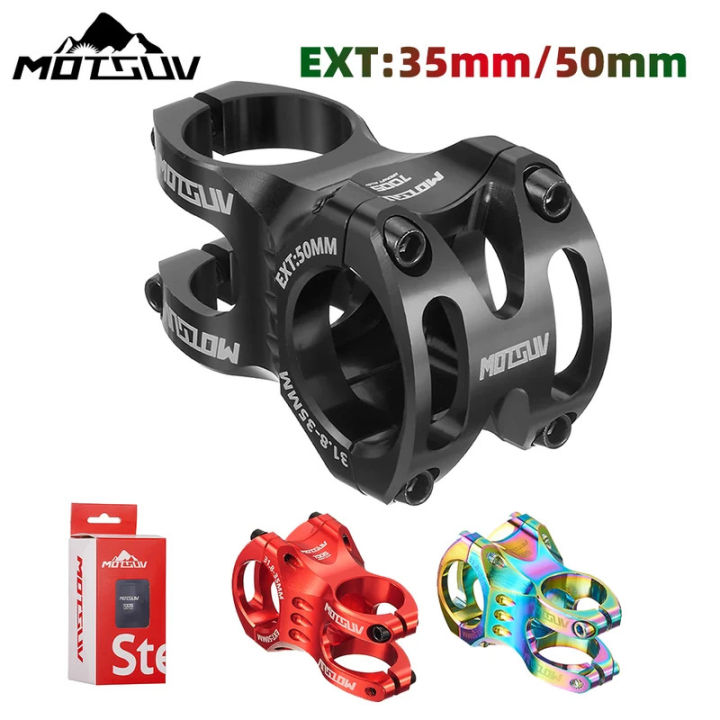 MTB Power Stem Road Bike Mountain Bicycle Bridge Short 35mm 50mm Rod ...