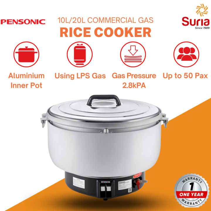 Pensonic 10L 20L Commercial Gas Rice Cooker Large Rice Cooker Big Rice ...