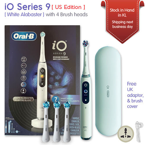 Oral-B iO Series iO9 Ultimate Clean Electric Toothbrush with 4 Brush heads Magnetic Technology ...